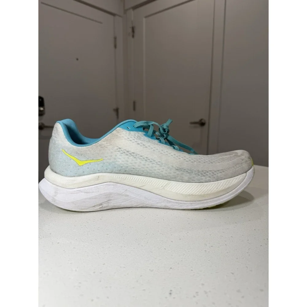 Hoka One One | Shoes | Hoka Mach X White Blue Glass Mens Size 3d ...